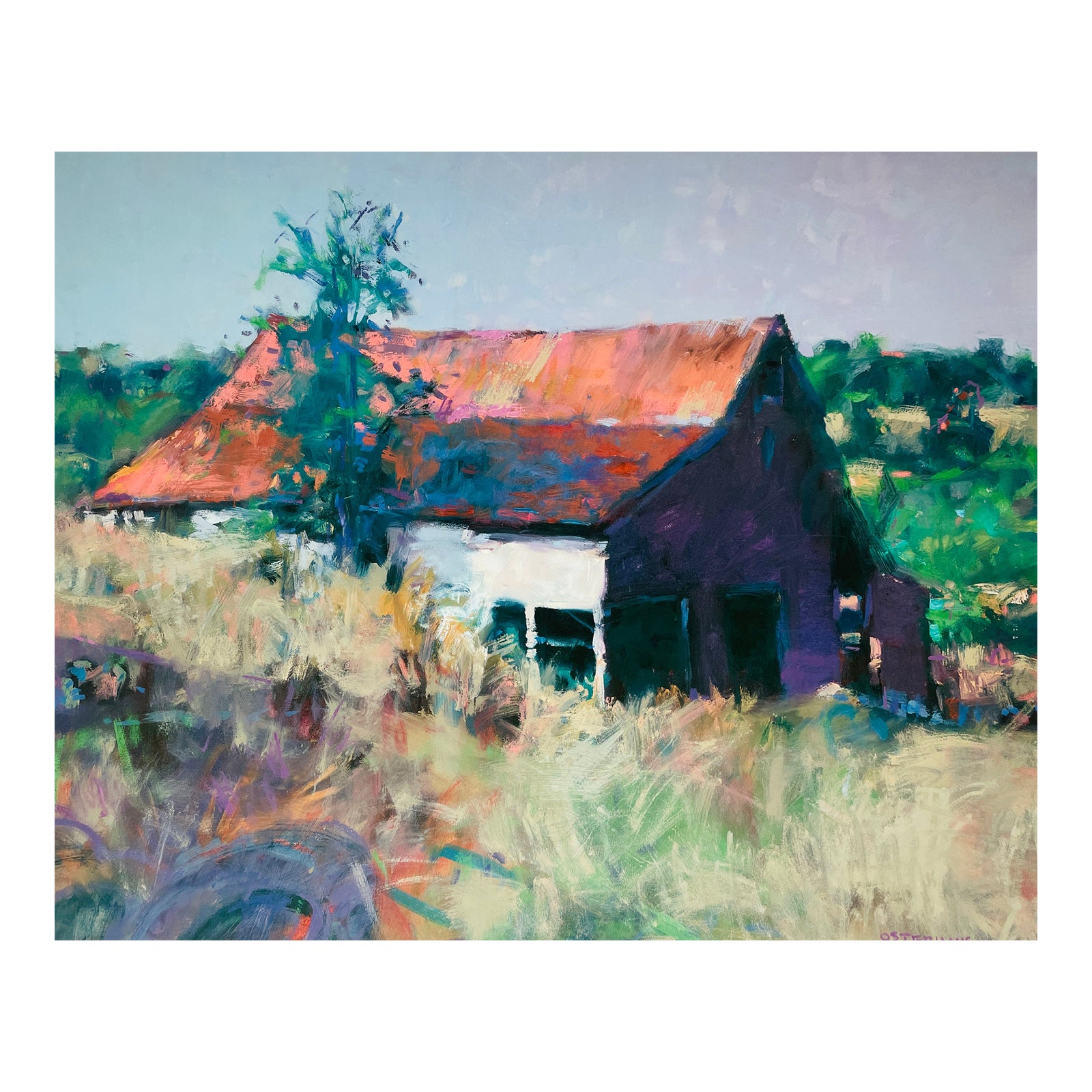 Greg Osterhaus, Barn Landscape Painting, Reproduction Print, Farmhouse ...