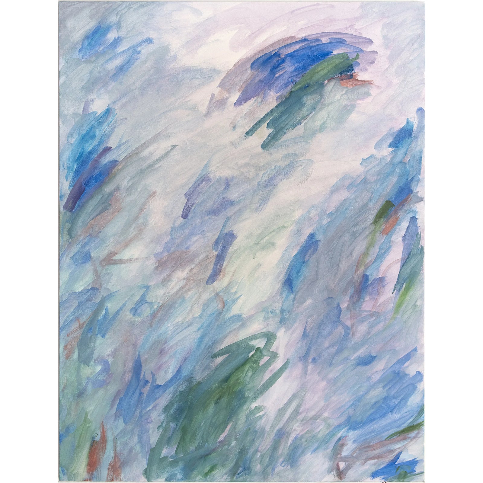 "Jupiter" Abstract Painting in Blue, Green, and Lavender by Molly ...