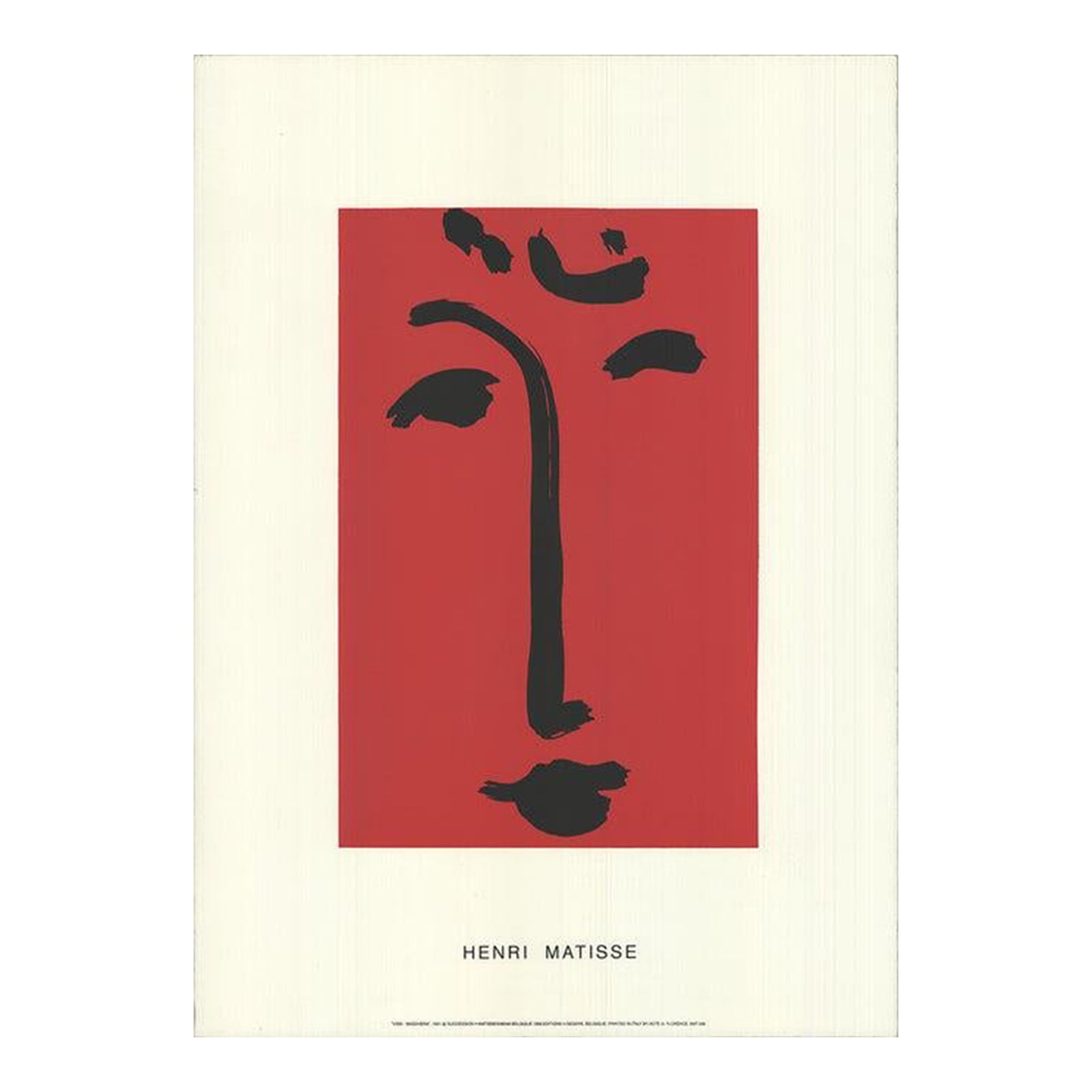 Henri Matisse Face-mask, 1994 | Chairish