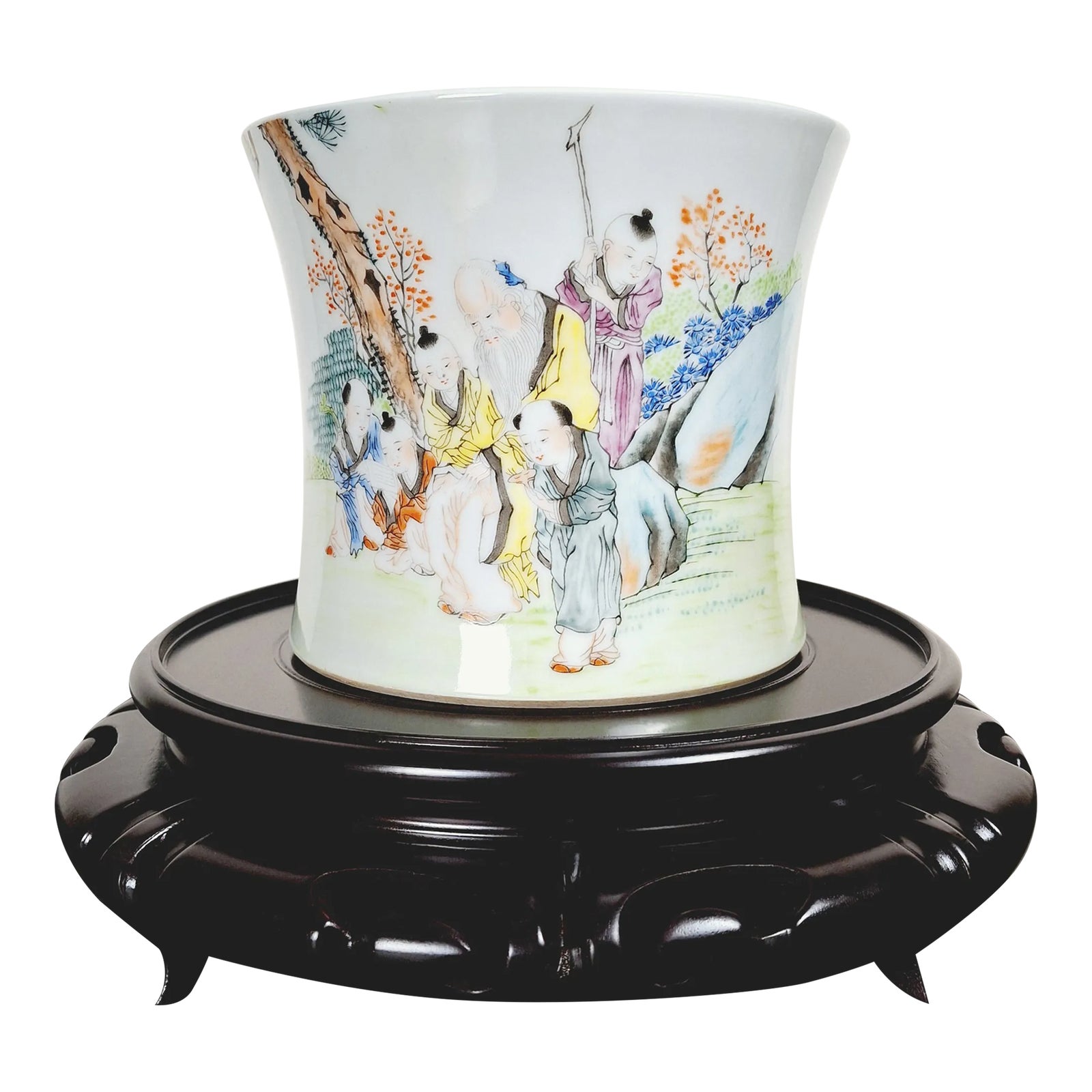 Chinese Porcelain Star God Bitong | Chairish