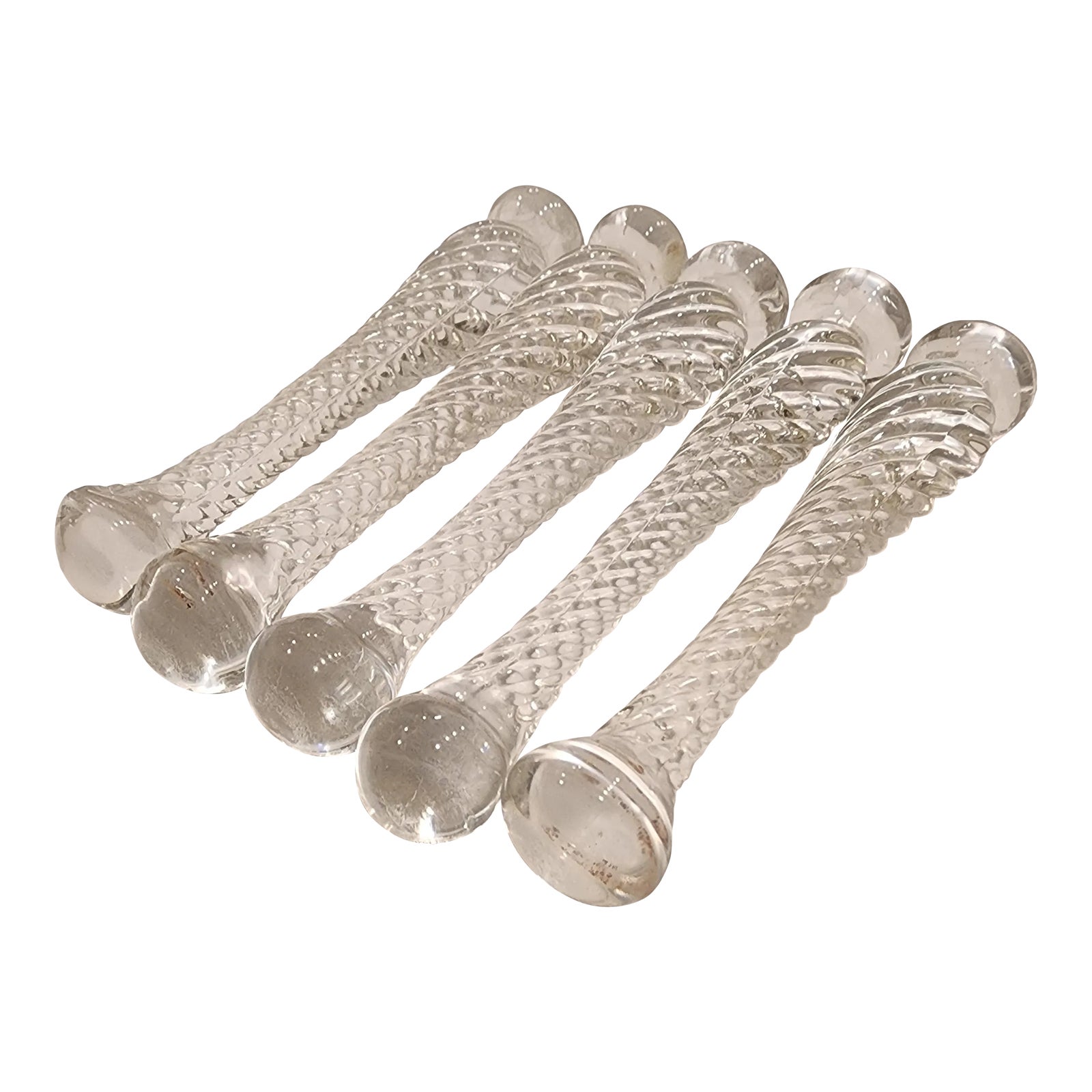 Cambridge Glass Cocktail Muddlers | Chairish