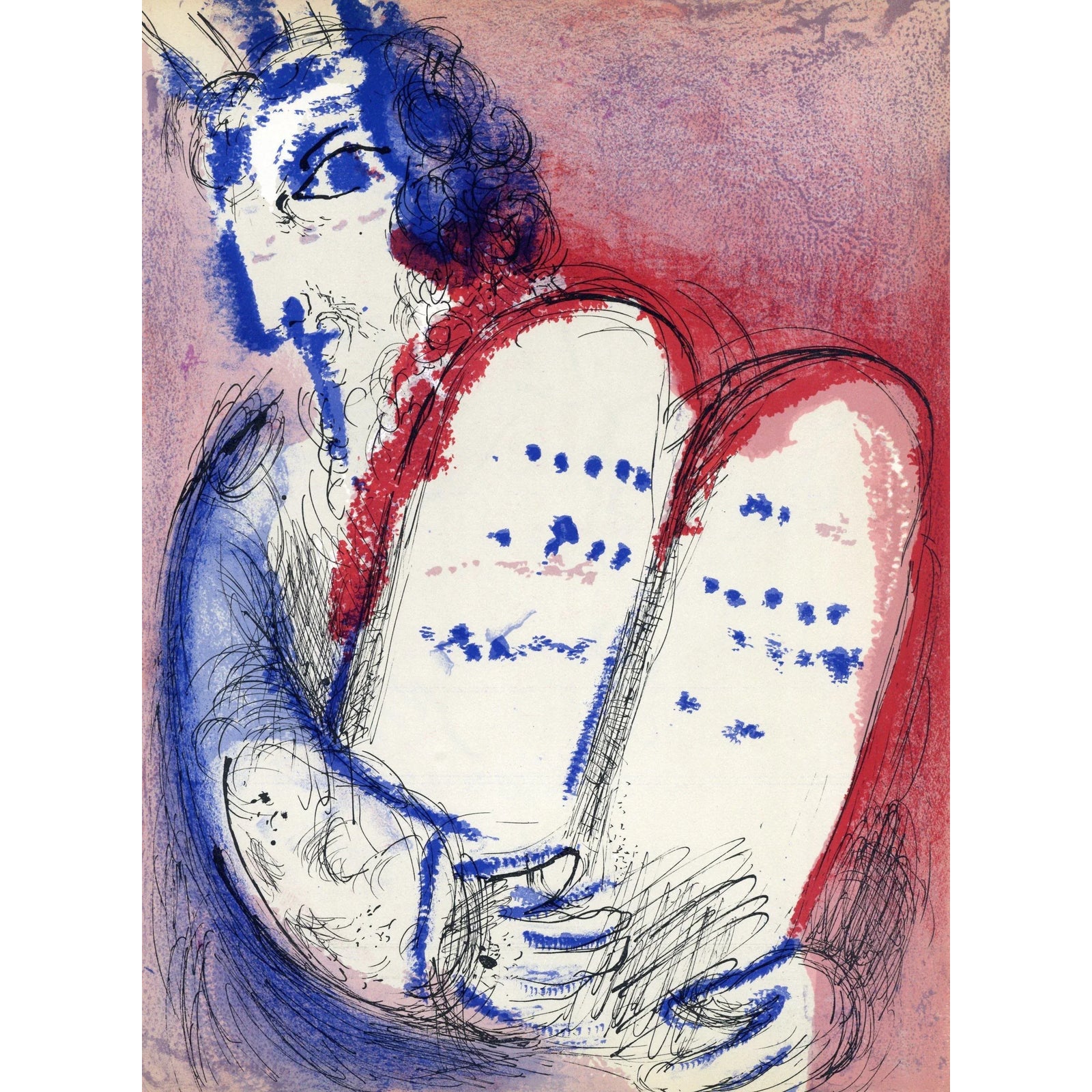 Marc Chagall, Moses II (Mourlot 117-46; Cramer 25), Drawings From the ...