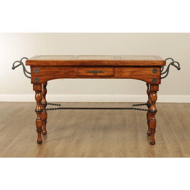 Palmer Home Spanish Baroque Style Marble Top Console or Kitchen Island ...