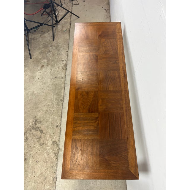 Mid Century Modern Walnut Console Table by Lane Furniture | Chairish