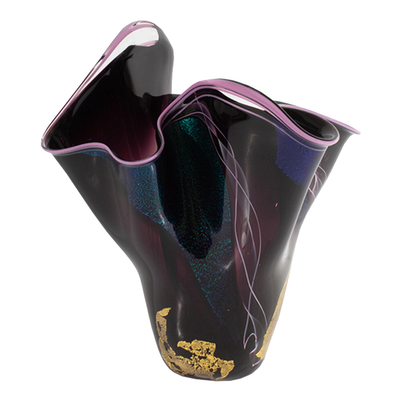 Peter B. Neff Signed 1995 Art Glass Vase | Chairish