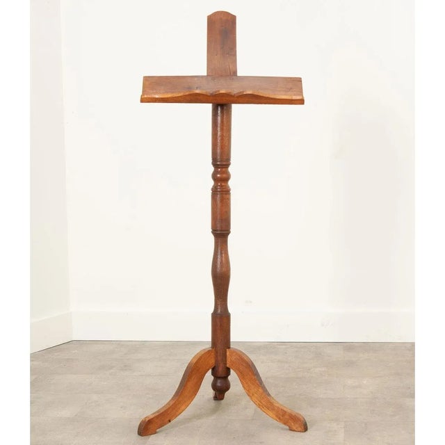 French 19th Century Solid Oak Book Stand | Chairish