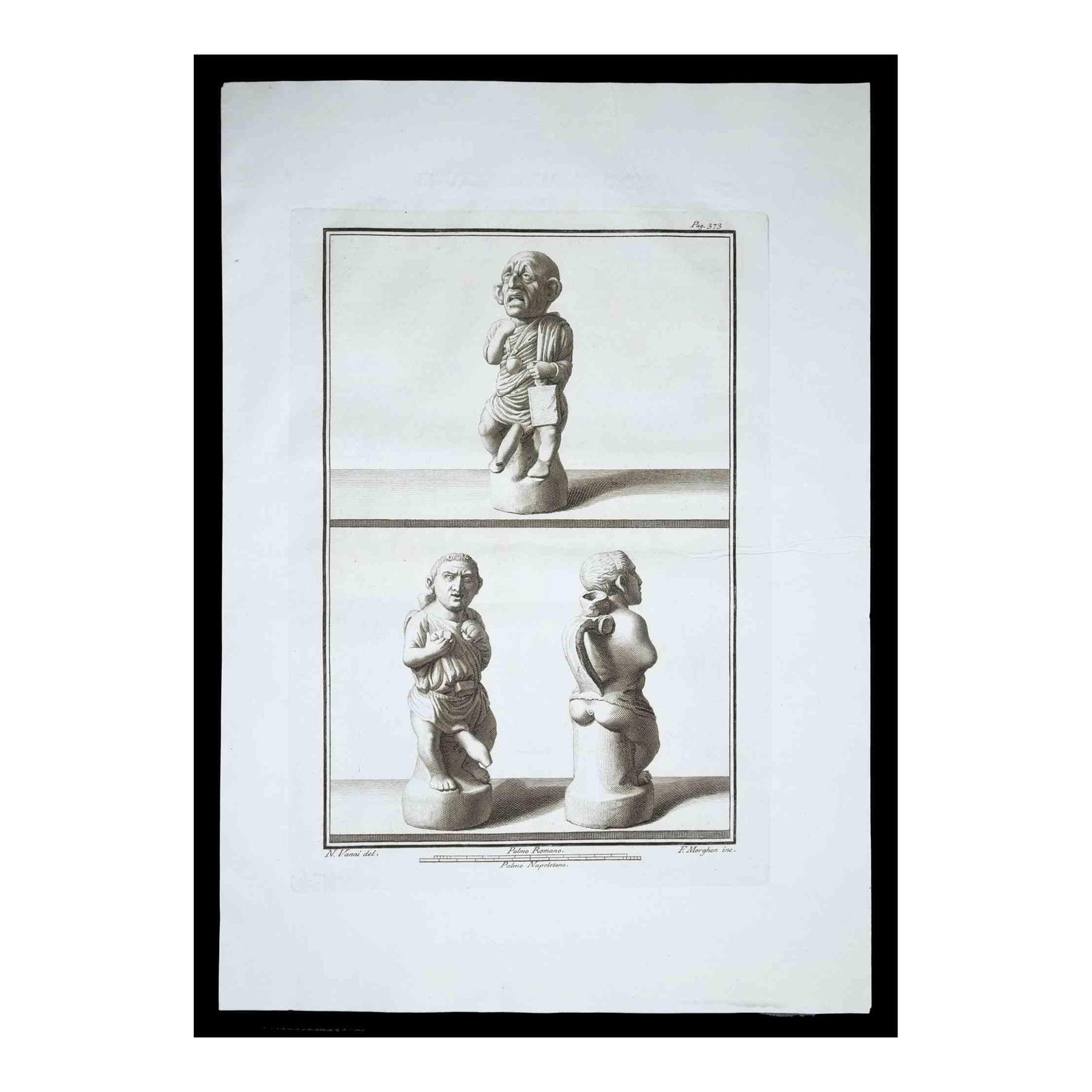 Filippo Morghen, Phallus Fascinum in Ancient Roman Religion, Etching by ...