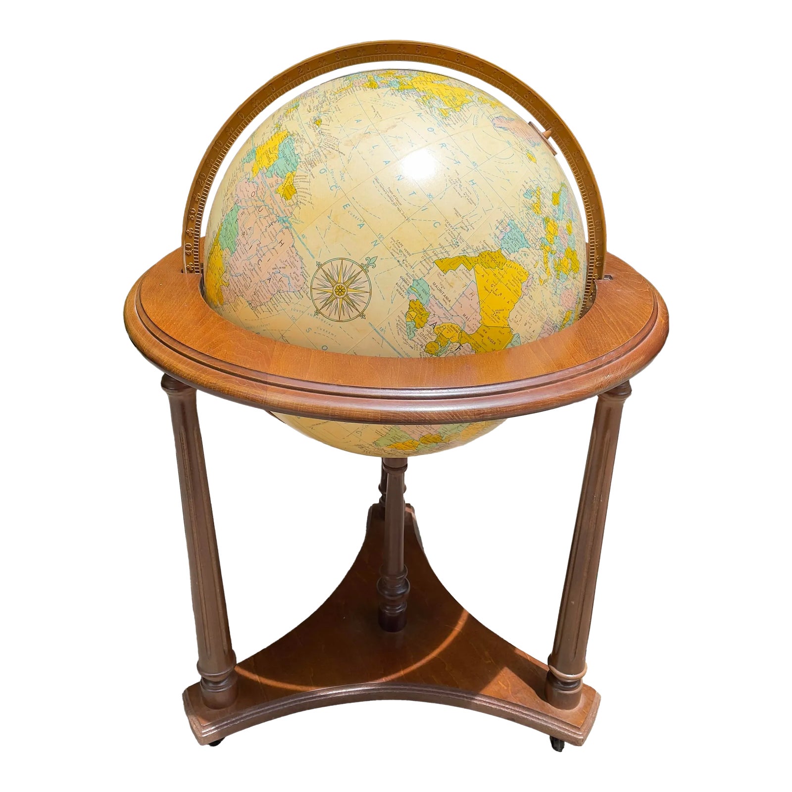 20th Century Illuminated Replogle Globes, Inc. Globe and Stand- 2 ...