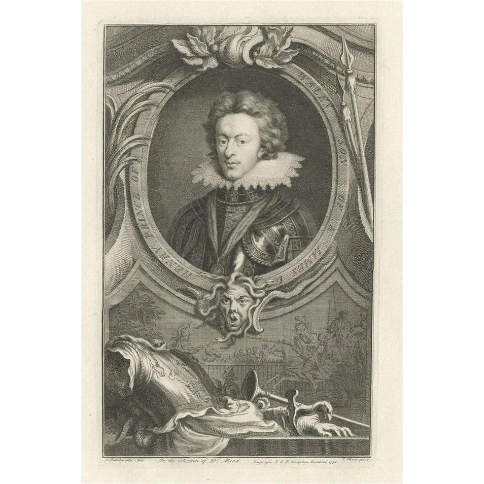 Portrait of Henry Frederick, Prince of Wales, 1750, Print | Chairish