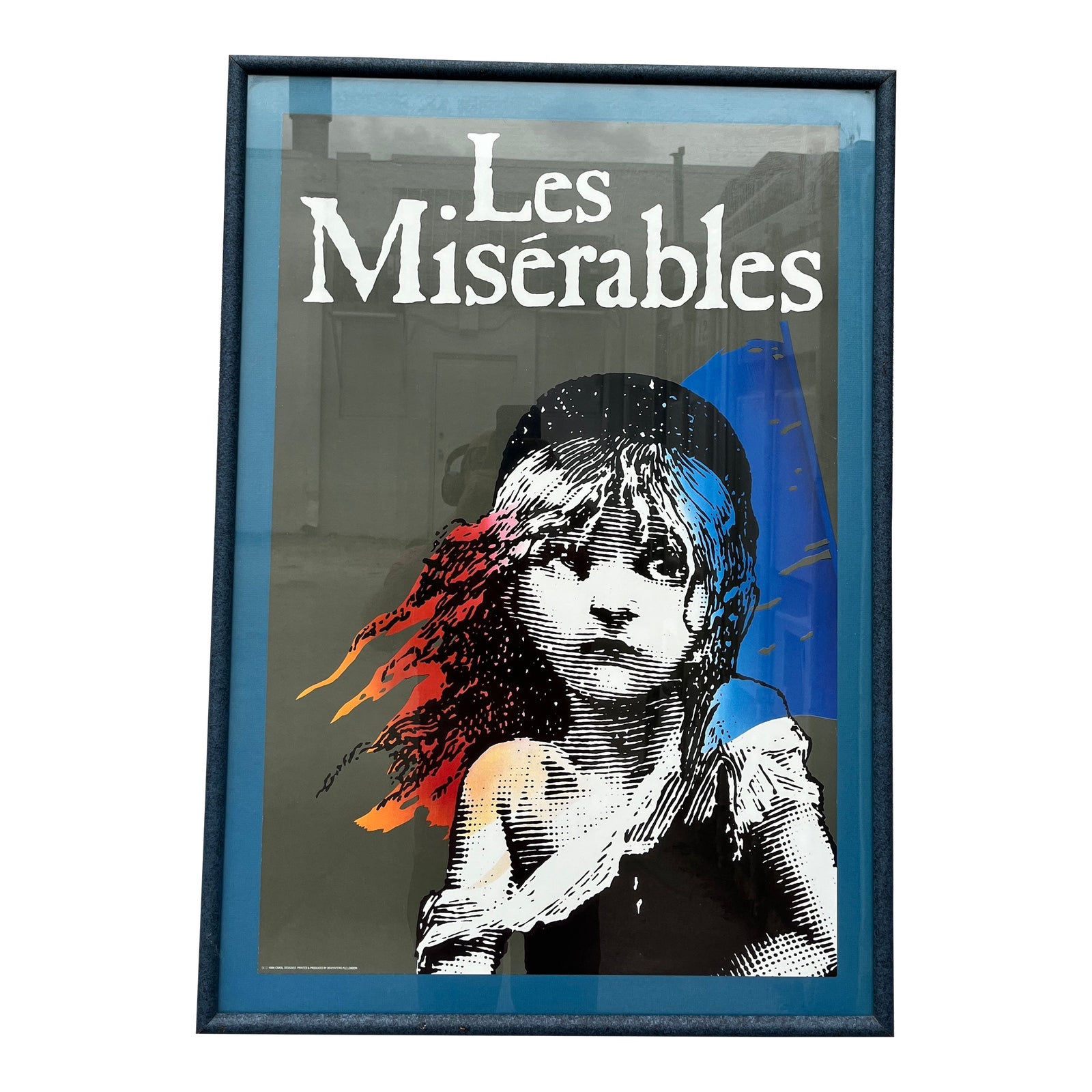 Vintage 1986 "Les Misérables" Musical in London Original Framed ...