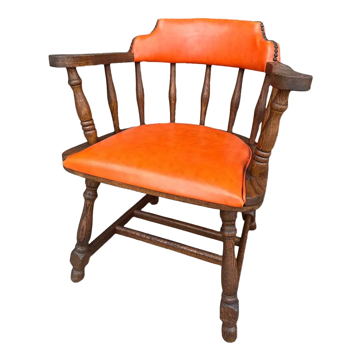 Mid 20th Century Oak Pub Chairs by Buckstaff of Oshkosh, Wisconsin - 11 ...