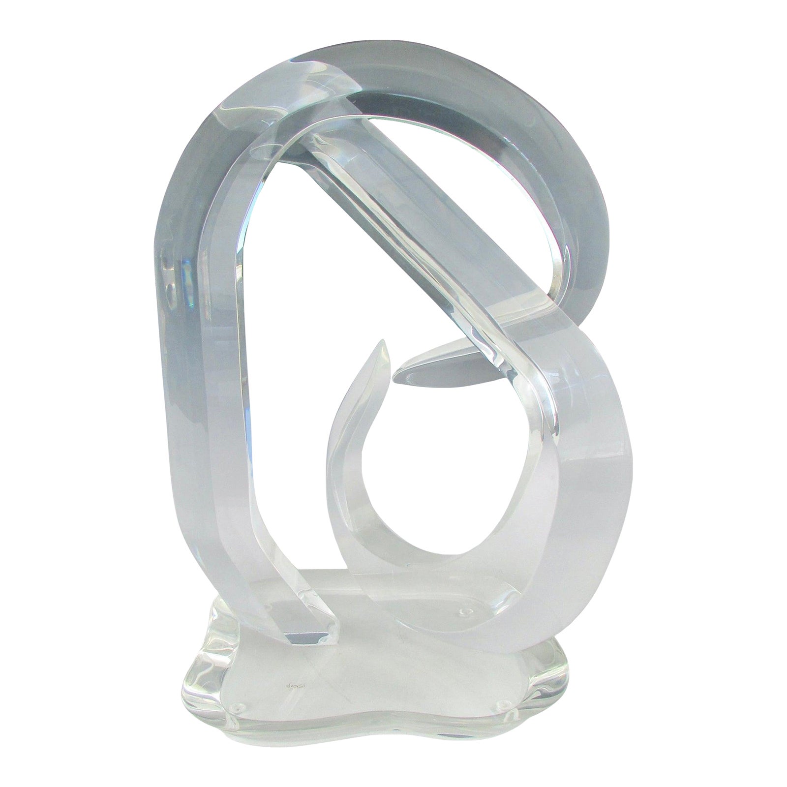 1970s Hivo Van Teal Bio Morphic Lucite Sculpture | Chairish