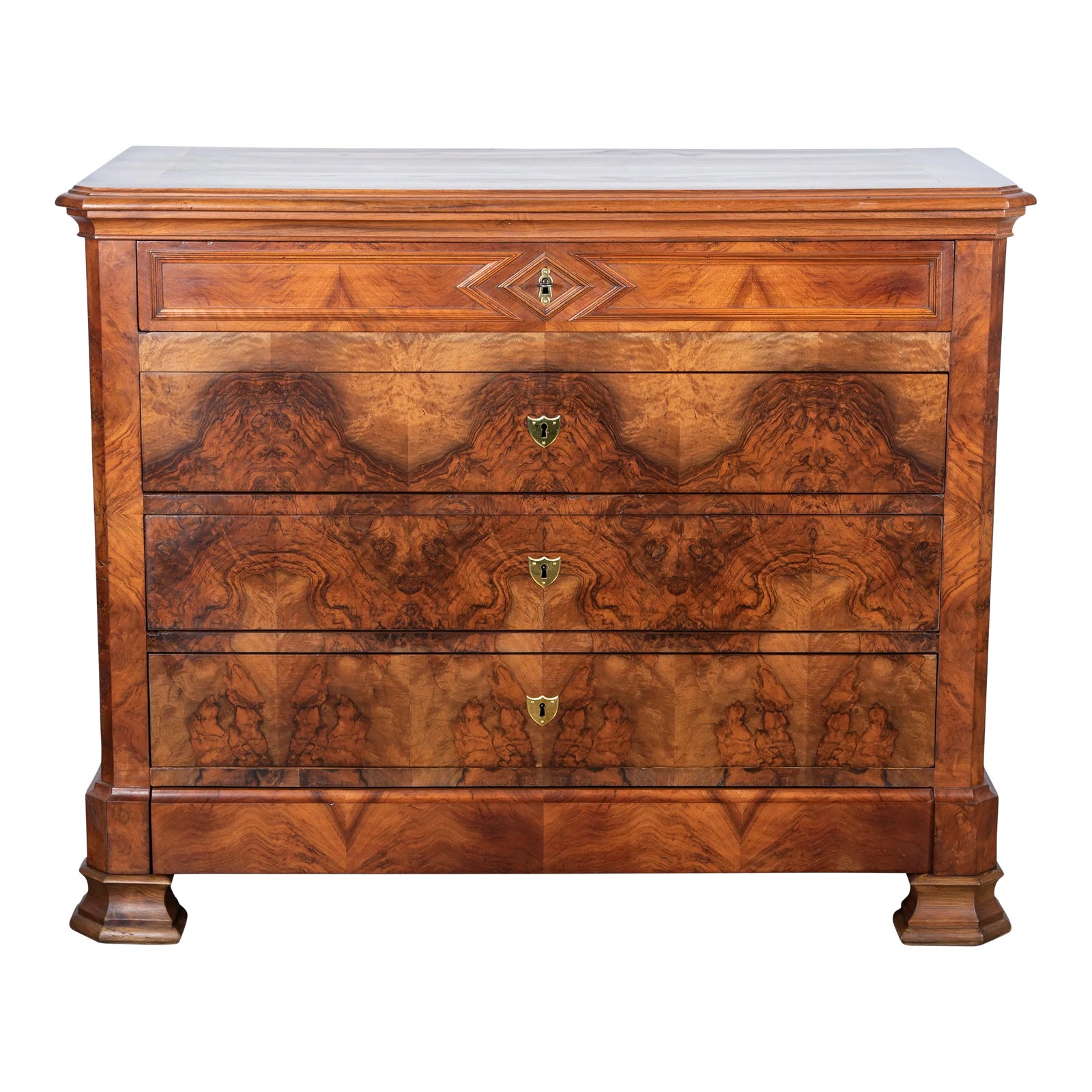 19th Century Louis Philippe Style Commode or Dresser | Chairish