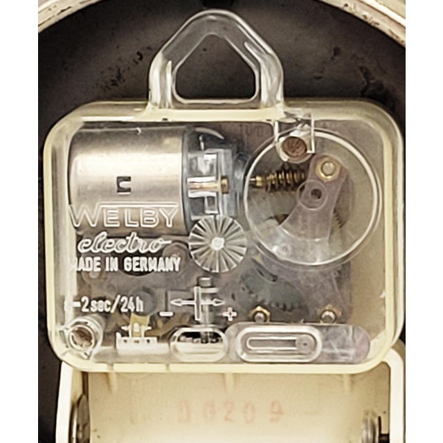 Superb Brass Welby Atomic Starburst Wall Clock 1960s | Chairish