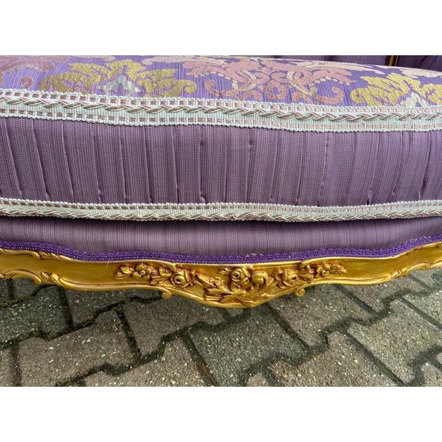 French Louis XVI Baroque Rococo Lounge Style Settee Loveseat | Chairish