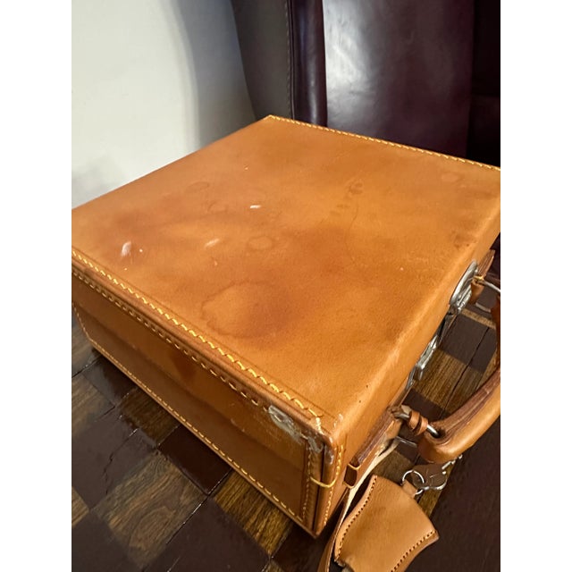 Antique Travel Cocktail Bar Set by Abercrombie & Fitch, Leather Cased ...