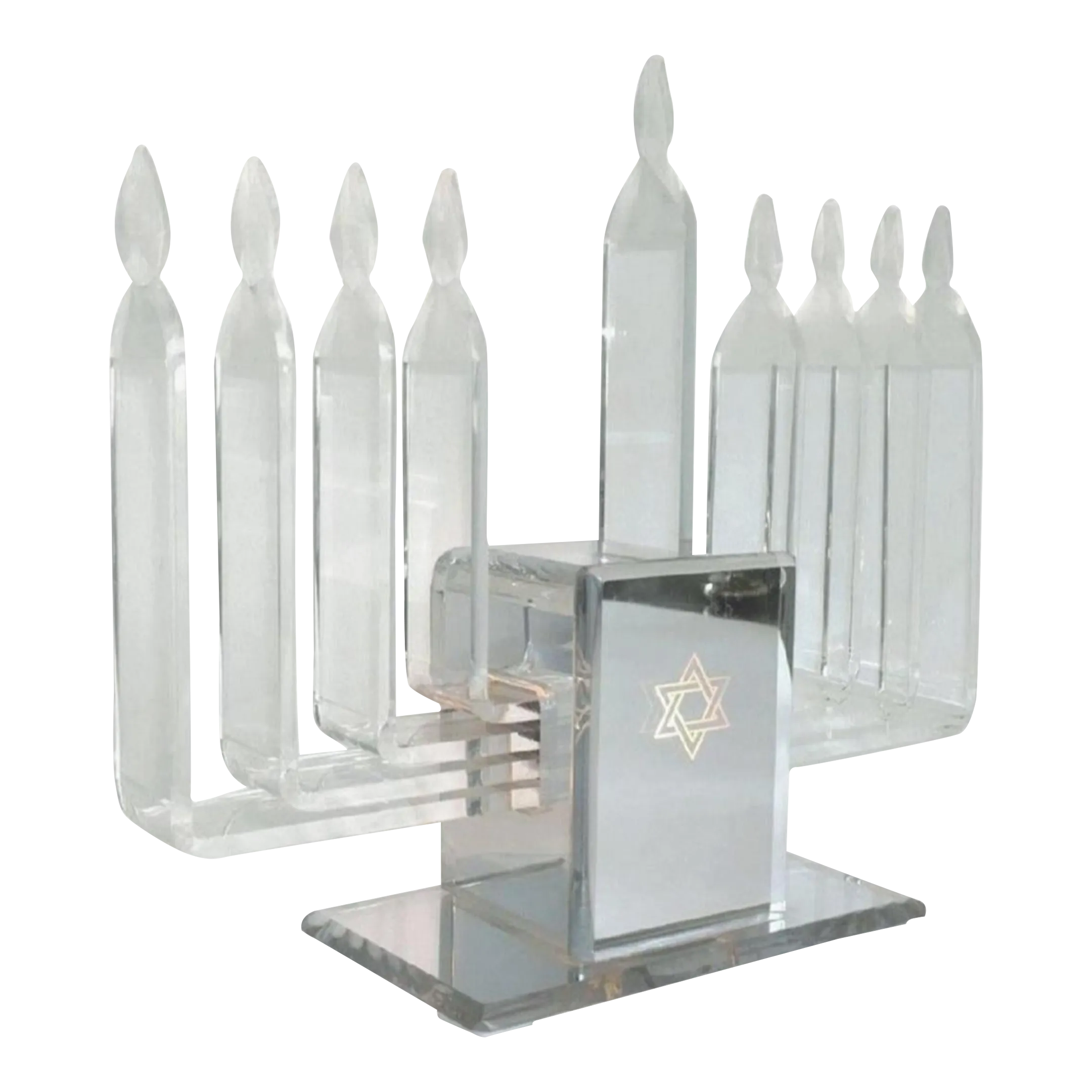 lucite menorah