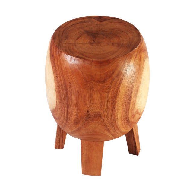 Organic Modern Nature Colors Accent or Side Table | Chairish