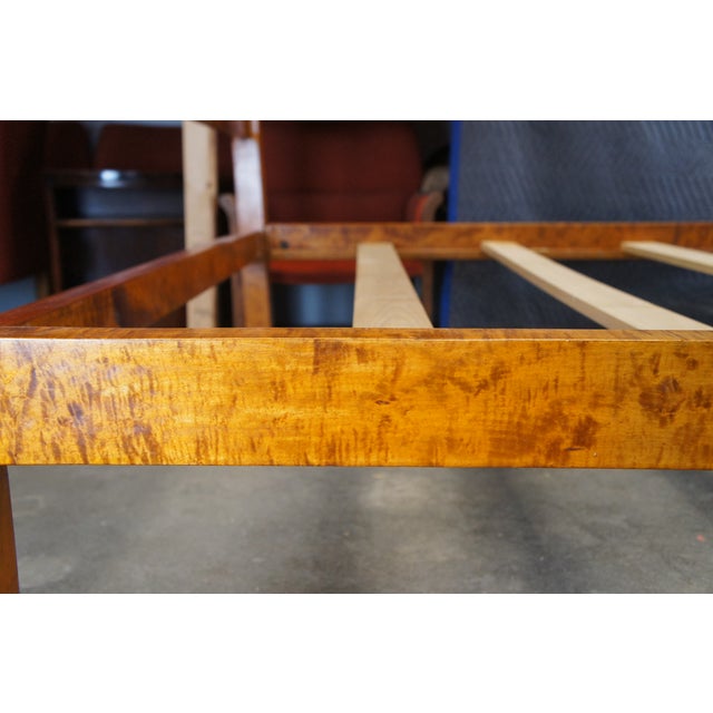 David T Smith Early American Style Curly Maple 4 Poster Queen Bed Frame ...