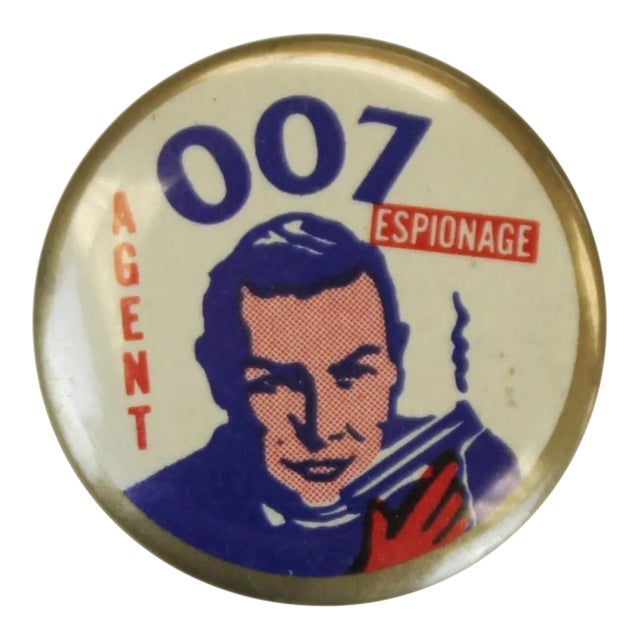 Agent 007 Espionage Pin | Chairish