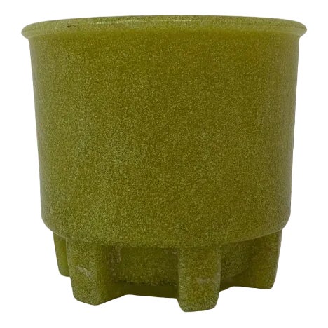 Antique Leerdam Copier cactus pot in yellow graniver glass , 1928 ...
