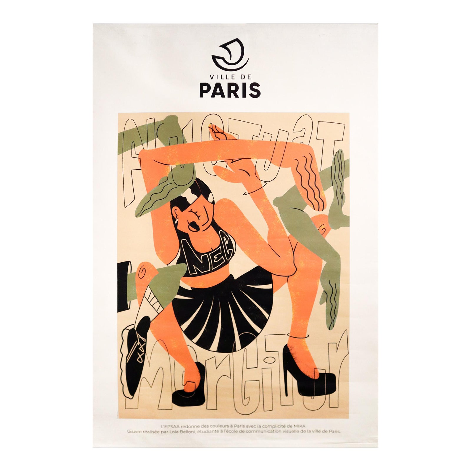 2021 French Paris Bus Shelter Poster, Ville De Paris Fluctuat Nec ...