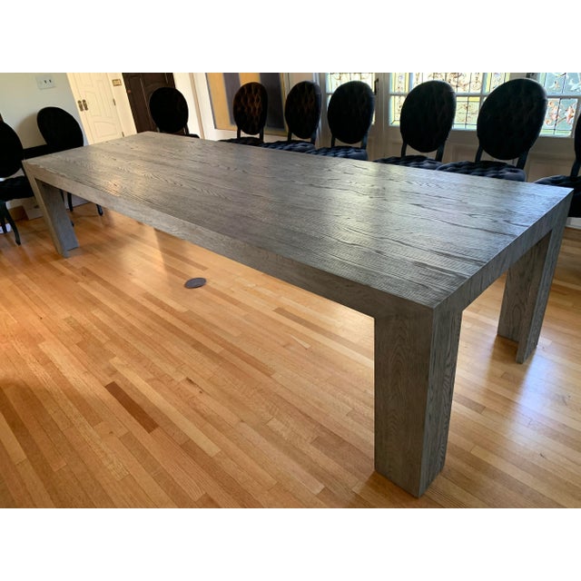 Eleven Foot Modern Wood Dining Table by Restoration Hardware | Chairish