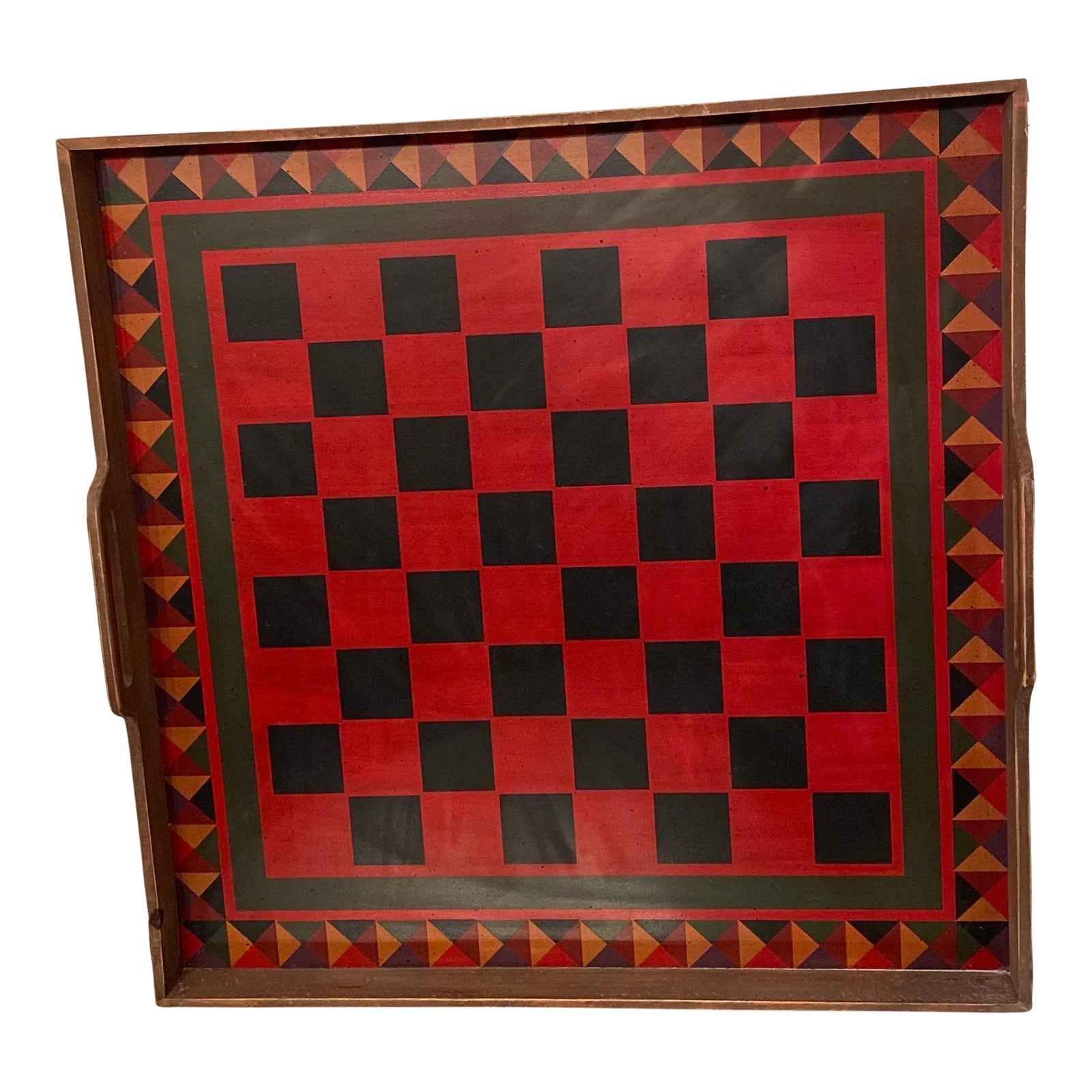 Late 20th Century Maitland-Smith Style Decorative Game Board Tray ...