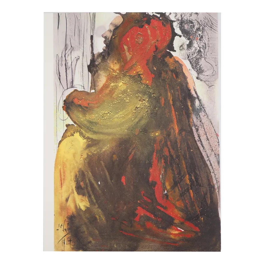 Salvador Dali, David's Prayer, Lithograph | Chairish