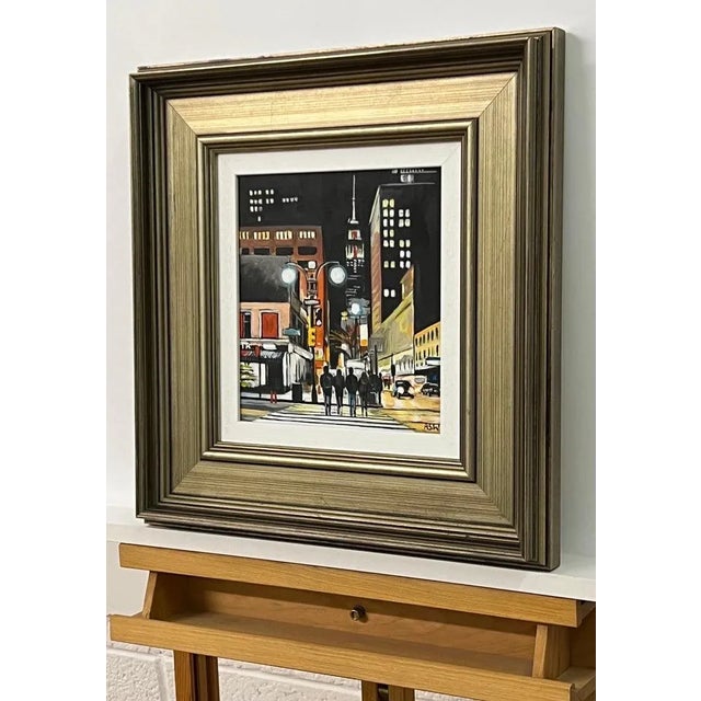 Angela Wakefield, Figures at Empire State Building New York Night by ...