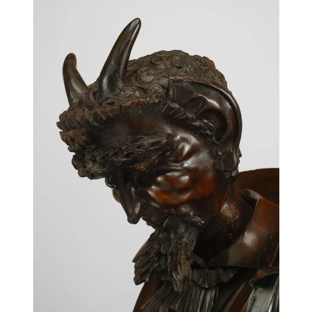 Renaissance Walnut Devil Figures - A Pair | Chairish