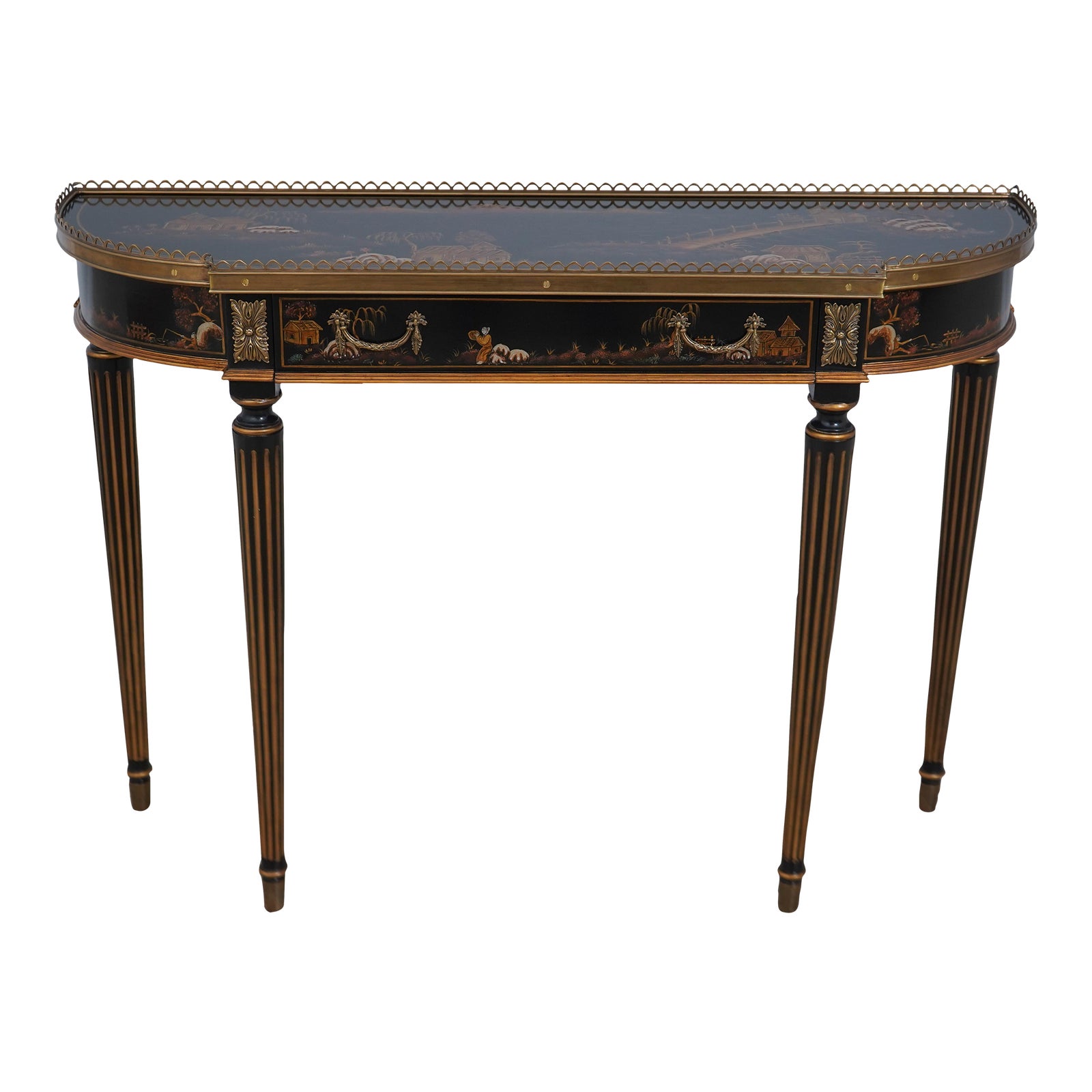 Maitand Smith 89-0108 Chinoiserie Console Table | Chairish