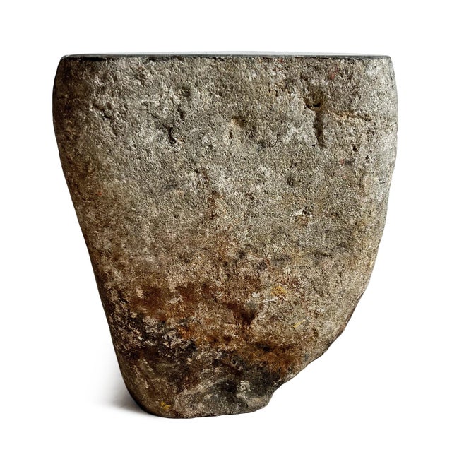 Stone Boulder Stool / Side Table | Chairish