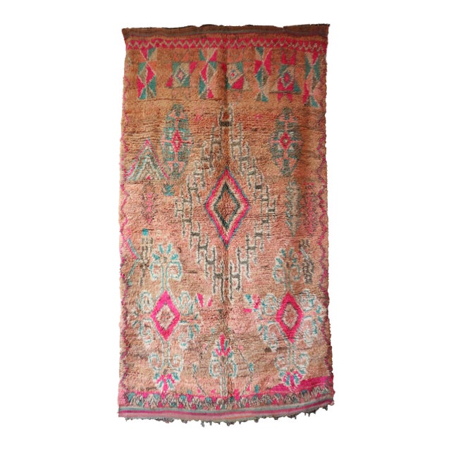 Pink Moroccan Boho Rug | Chairish