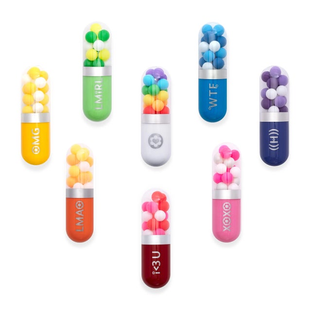 "Luv Is the Drug" Pop Art Rainbow Colored Glass Pill Sculpture ...