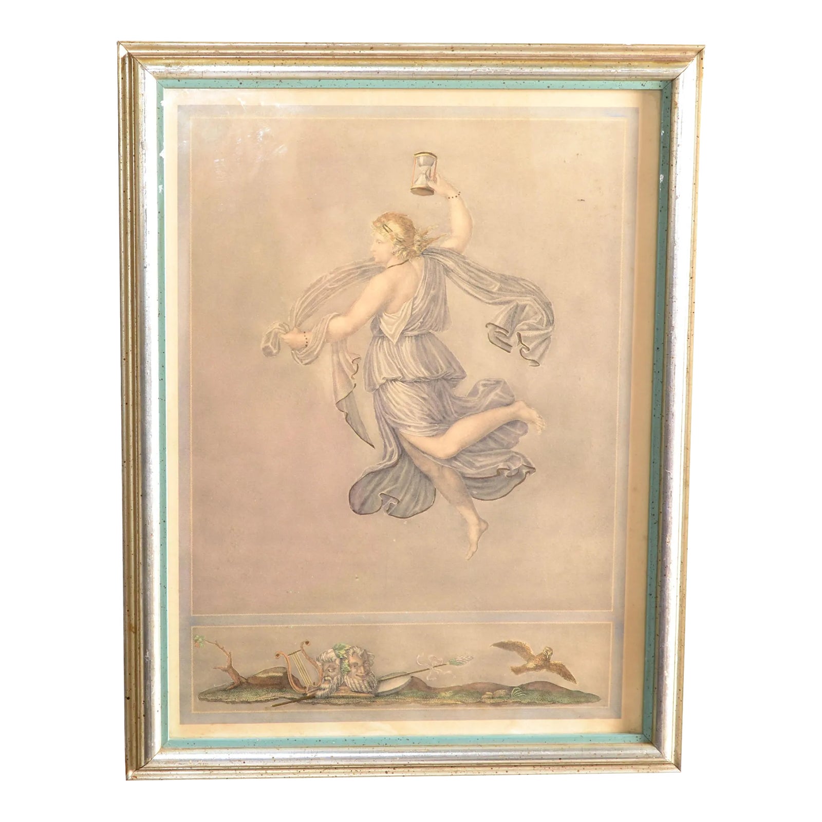 Borghese 1890 Steel Engraving Greco Roman Scene Bernard Picture Co. New ...