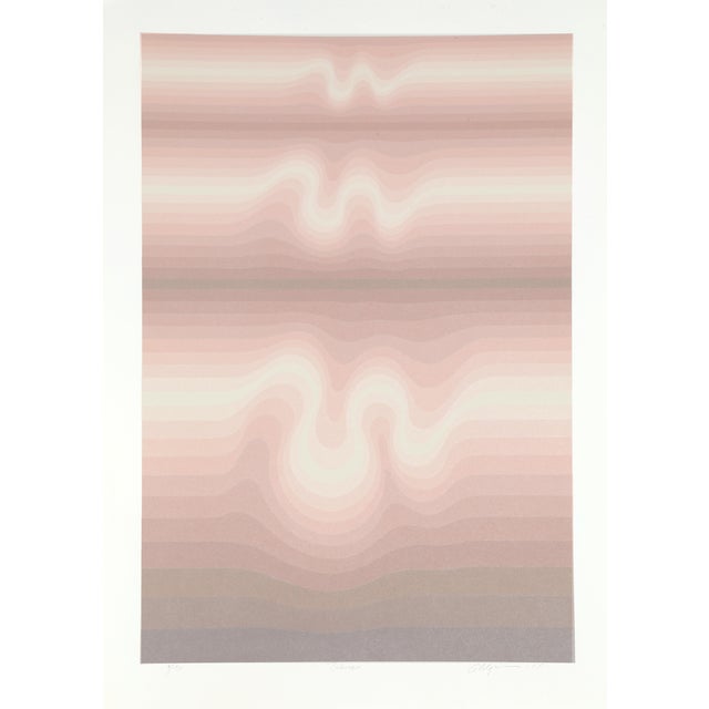 Roy Ahlgren, Triune, Abstract Op Art Serigraph | Chairish