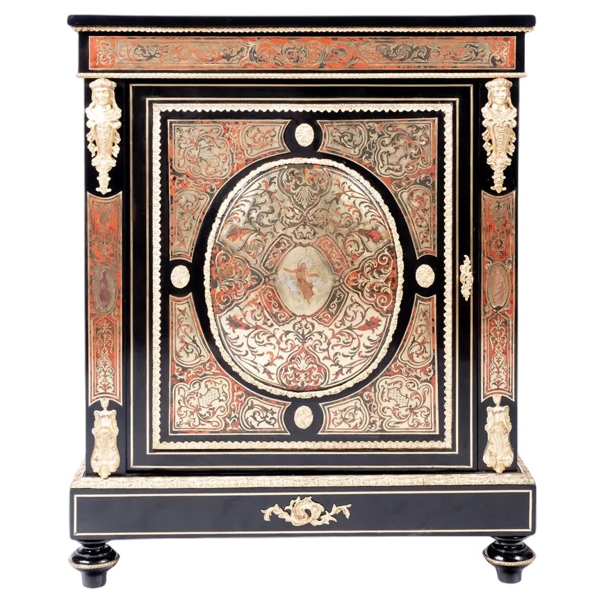 Chest of Drawers in Boulle Technique, France, 1860s-1870s | Chairish
