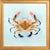'Blue Crab' Contemporary Framed Giclee Print by Sarah Gordon | Chairish
