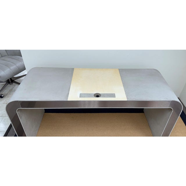 Visionnaire Modern Waterfall Wright Writing Desk | Chairish