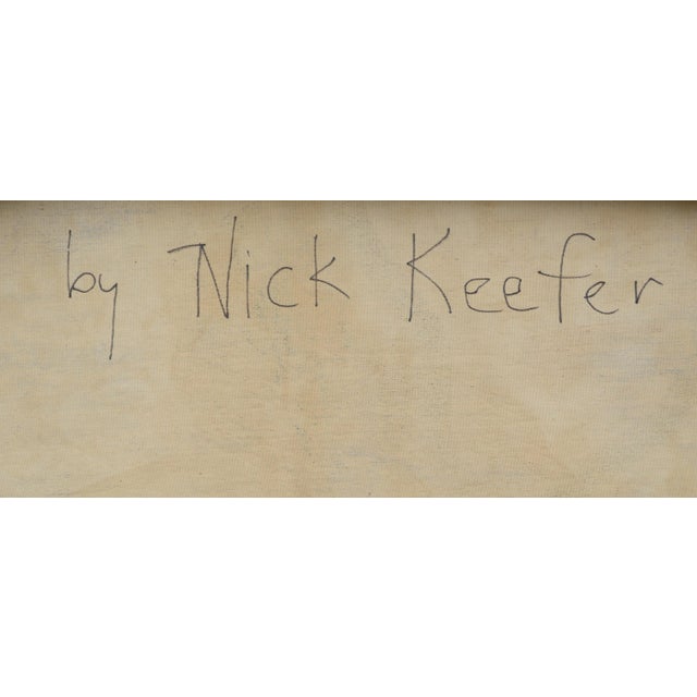 Nick Keefer "Android Woman Figural Fantasy" Abstract Expressionism Oil ...