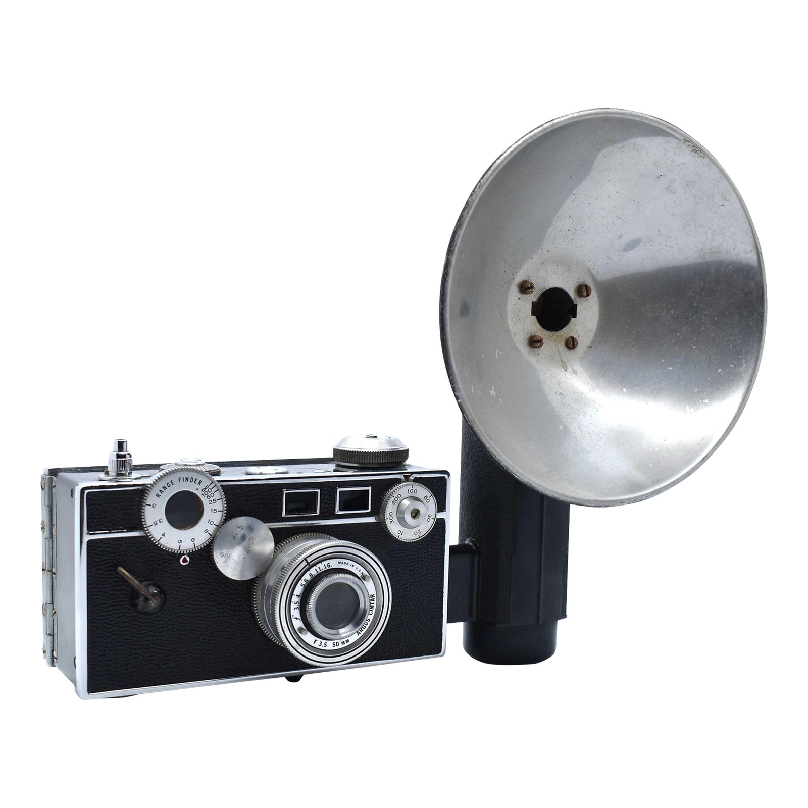 Mid 20th Century Argus Cintra C3 50mm Camera With Argus Flash Usa ...
