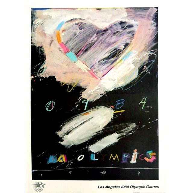 1984 Olympic Games Los Angeles Raymond Saunders Poster | Chairish