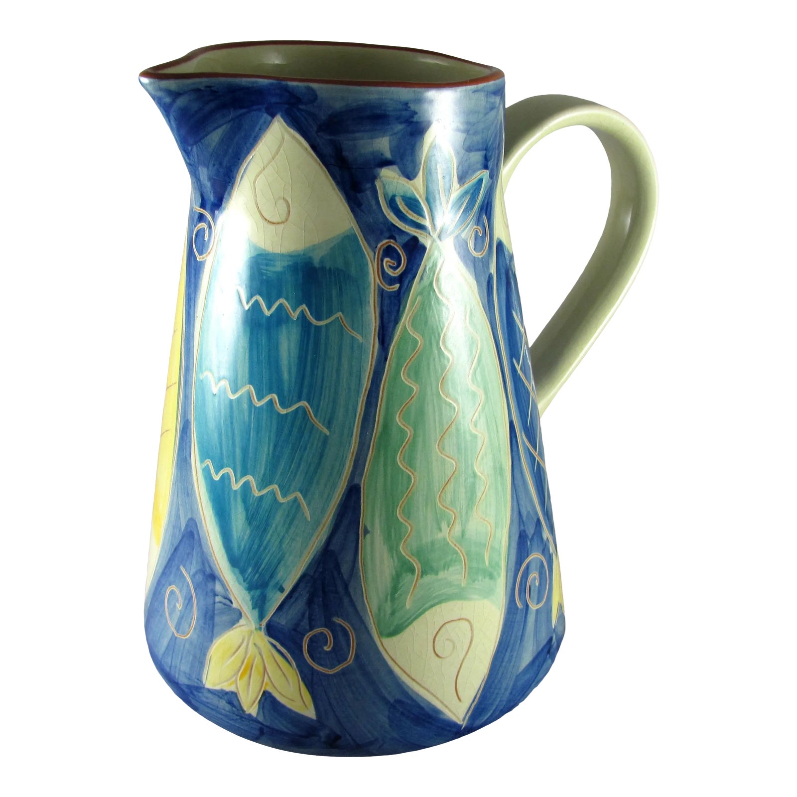 Mid-Century Modern Danish Style Fish Pitcher | Chairish