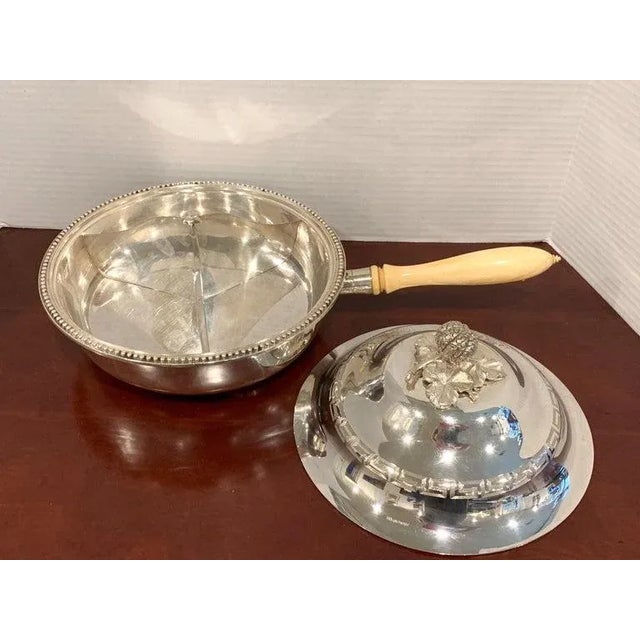 Antique English Silver Plated Warming Supper Dish by Henry Wilkinson ...