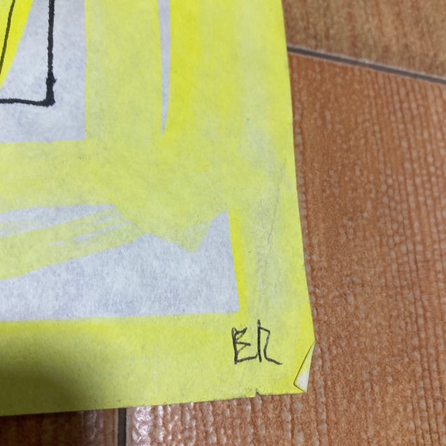 Vintage Edith Issac Rose Animal Drawing | Chairish