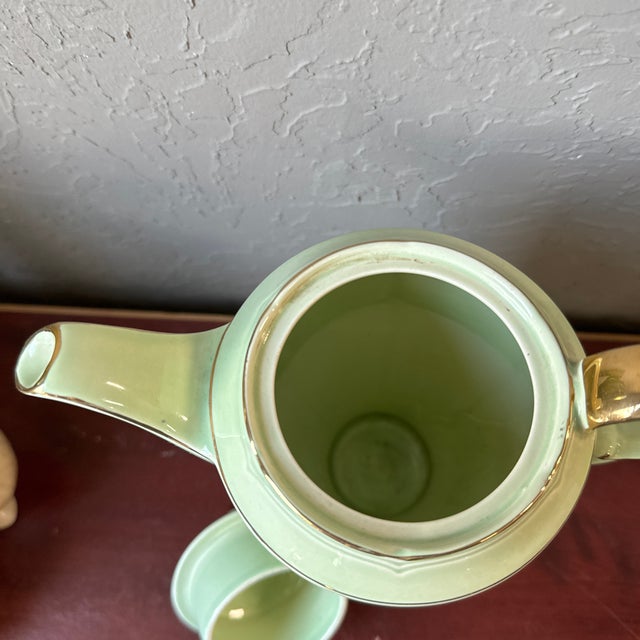 Early 20th Century Crown Devon Tea Pot | Chairish