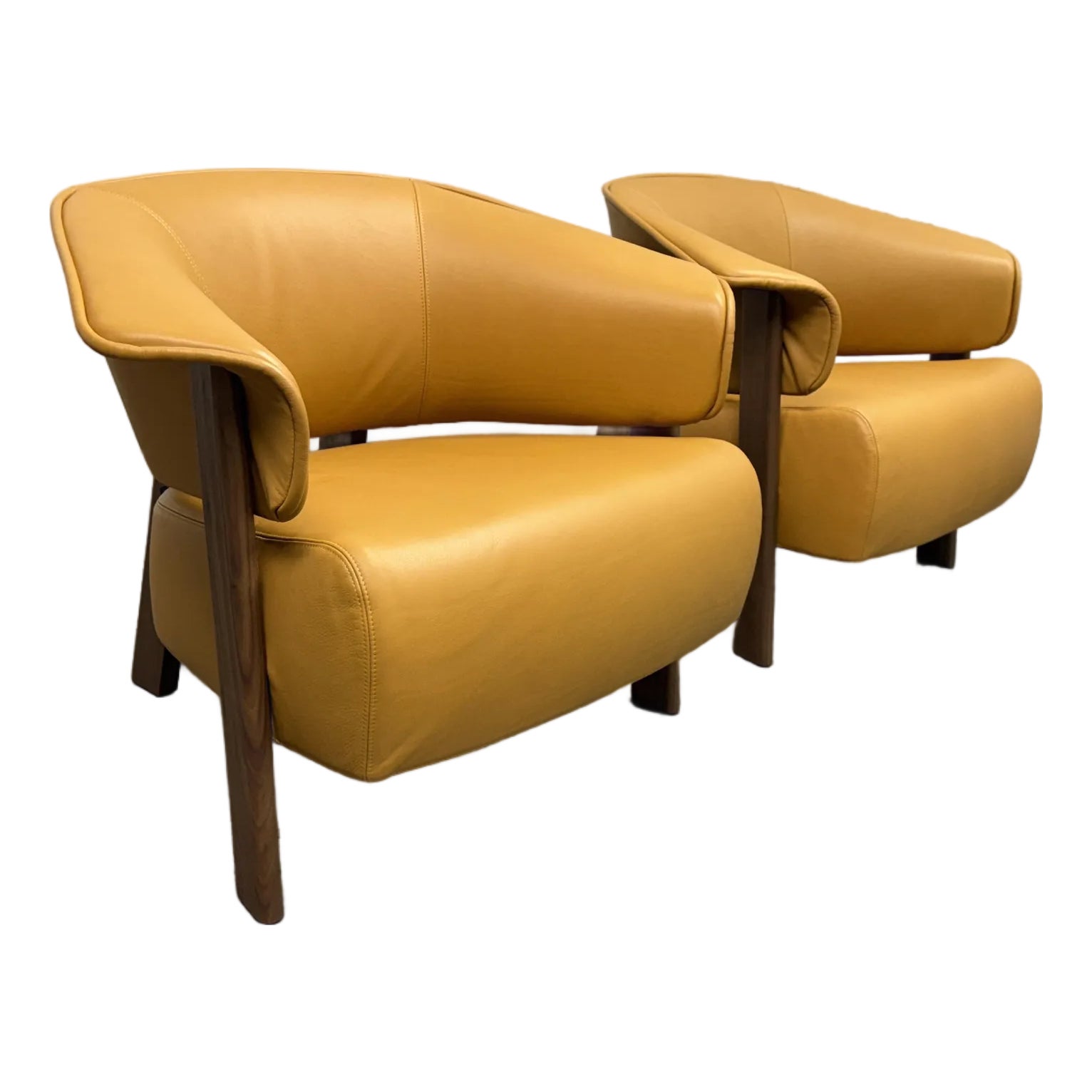 Patricia Urquiola for Cassina Back Wing Lounge Chairs, Pair | Chairish