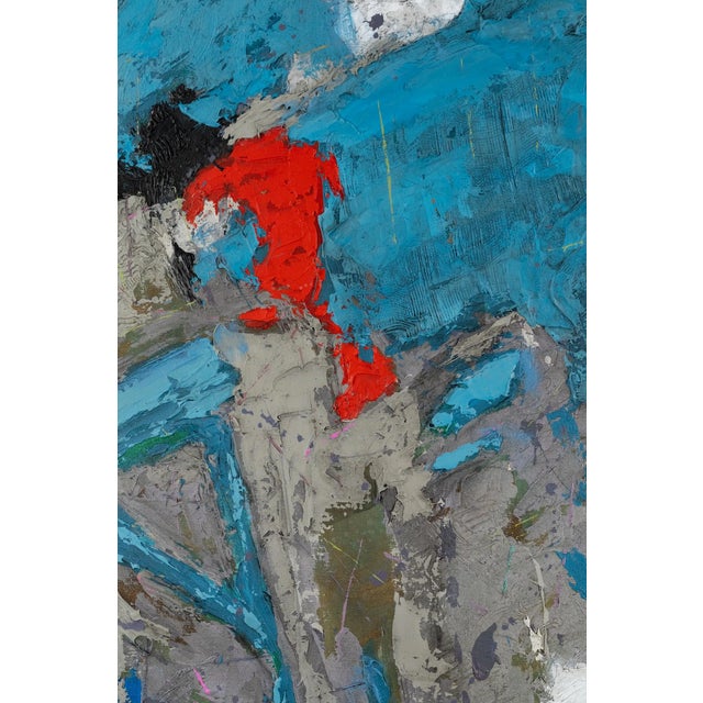 1980s "Work Surface Series 1" Modern Abstract Painting by Michael ...