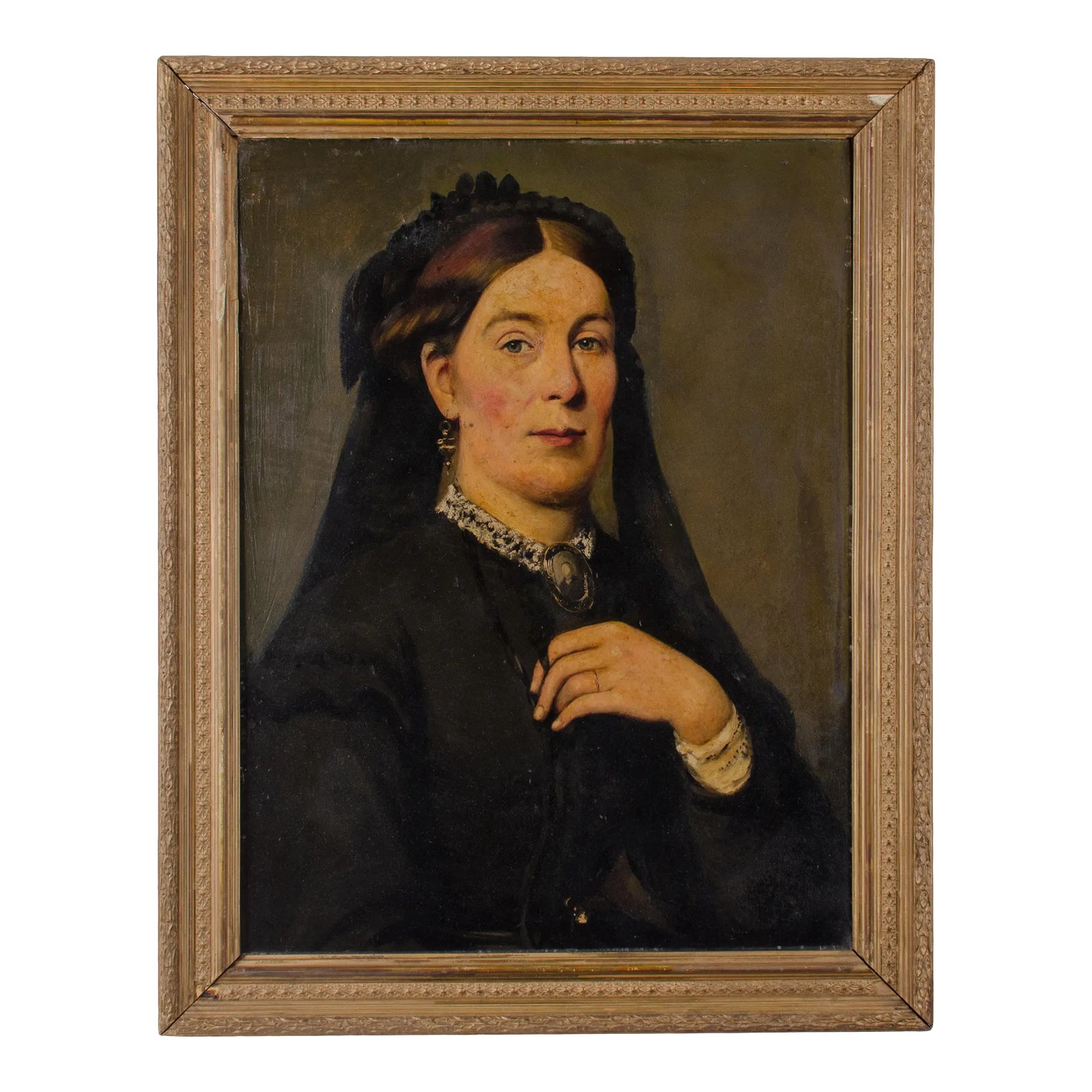 American Mourning Portrait, c.1880 | Chairish